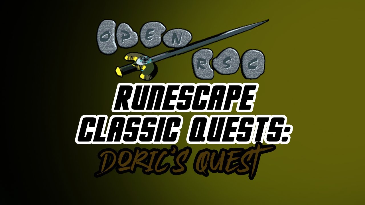 Runescape Classic Quest guide for Doric's Quest #runescape - YouTube