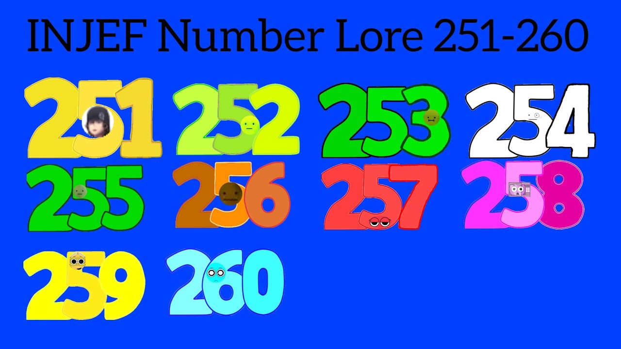INJEF Number Lore 251-260 - YouTube