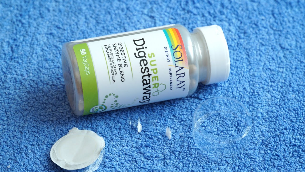 Unboxing Solaray Super Digestaway Digestive Enzyme Blend 90 VegCaps ...