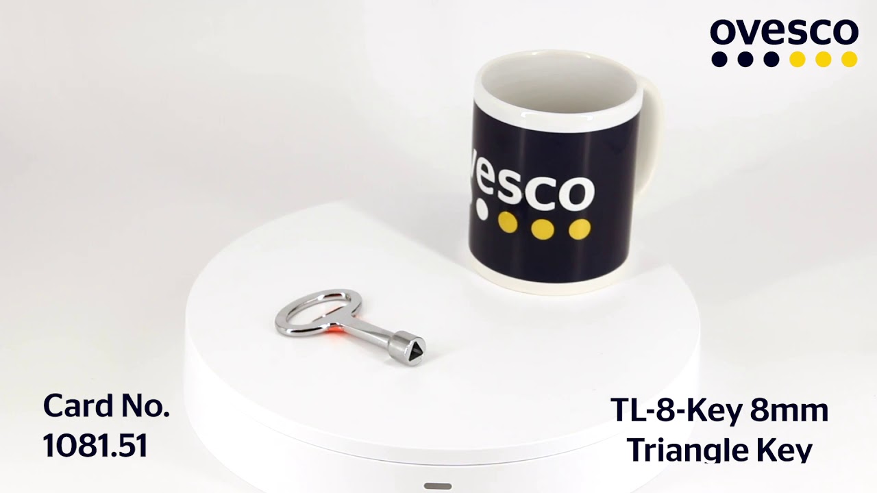8mm Triangle Drive Key (1081.51) ovesco - YouTube