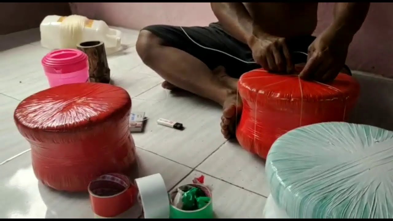 Cara membuat gulungan Handline untuk Tuna | rawai - YouTube