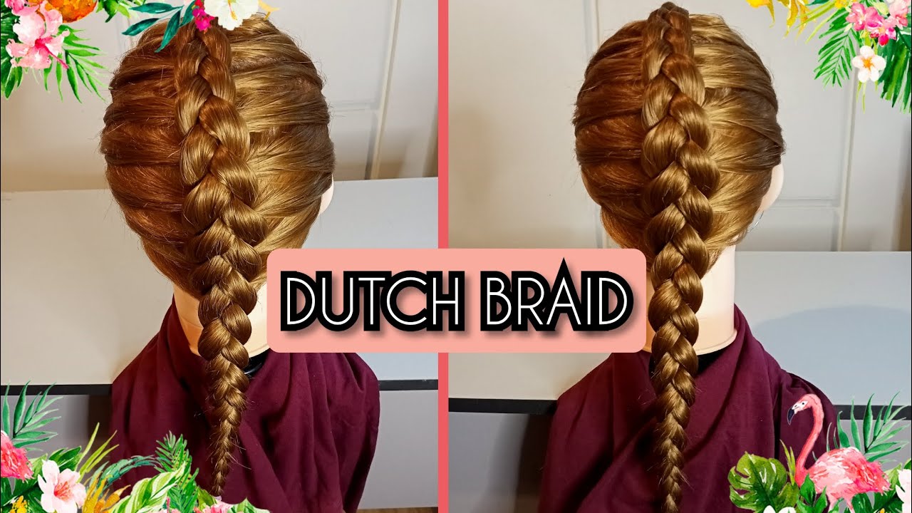 Just Hairstyles Easy Dutch Braid tutorial for girls. - YouTube
