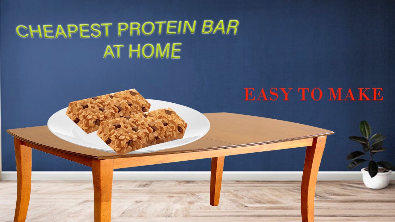 CHEAPEST protein Bar Recipe with/without protein - YouTube