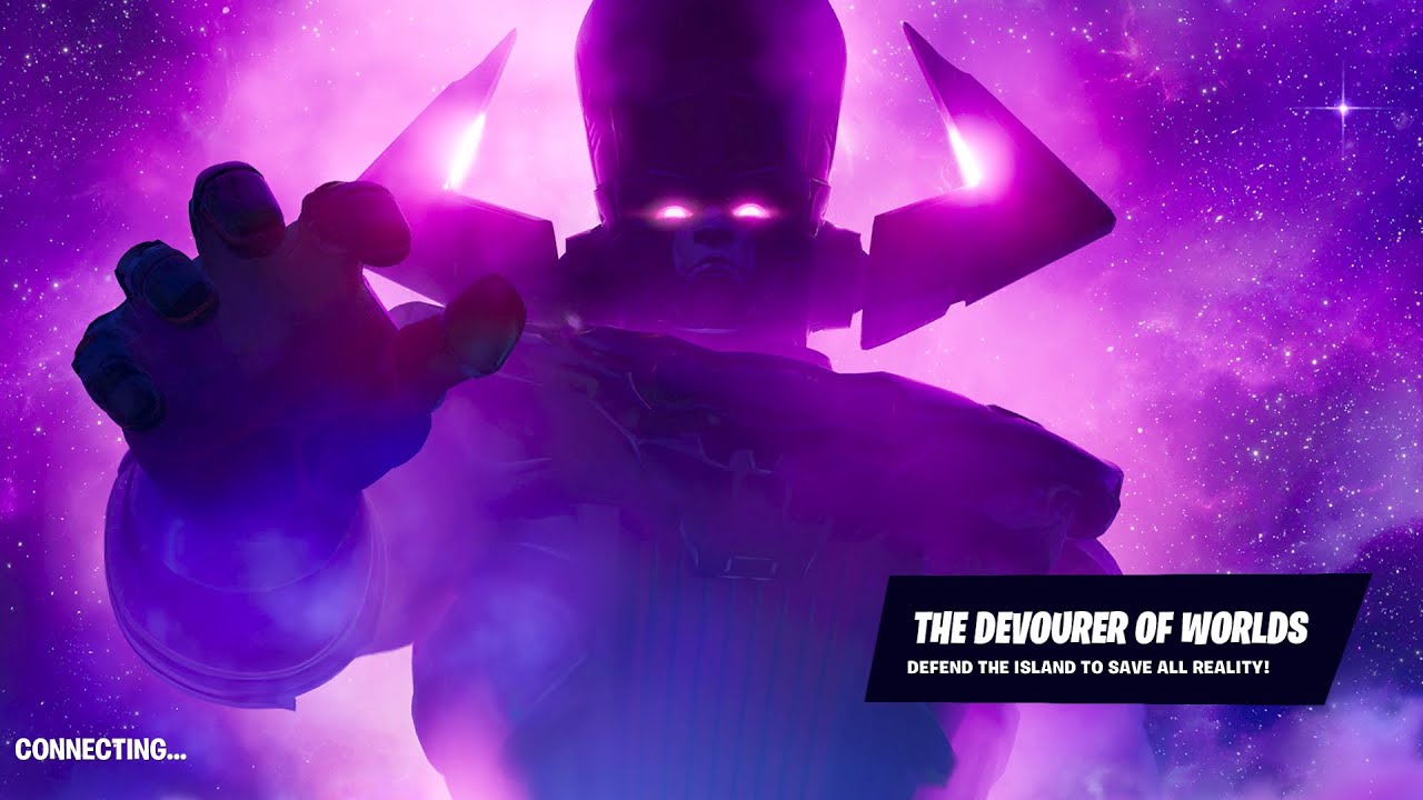 FORTNITE NEXUS WAR THE DEVOURER OF WORLDS GALACTUS EVENT - YouTube