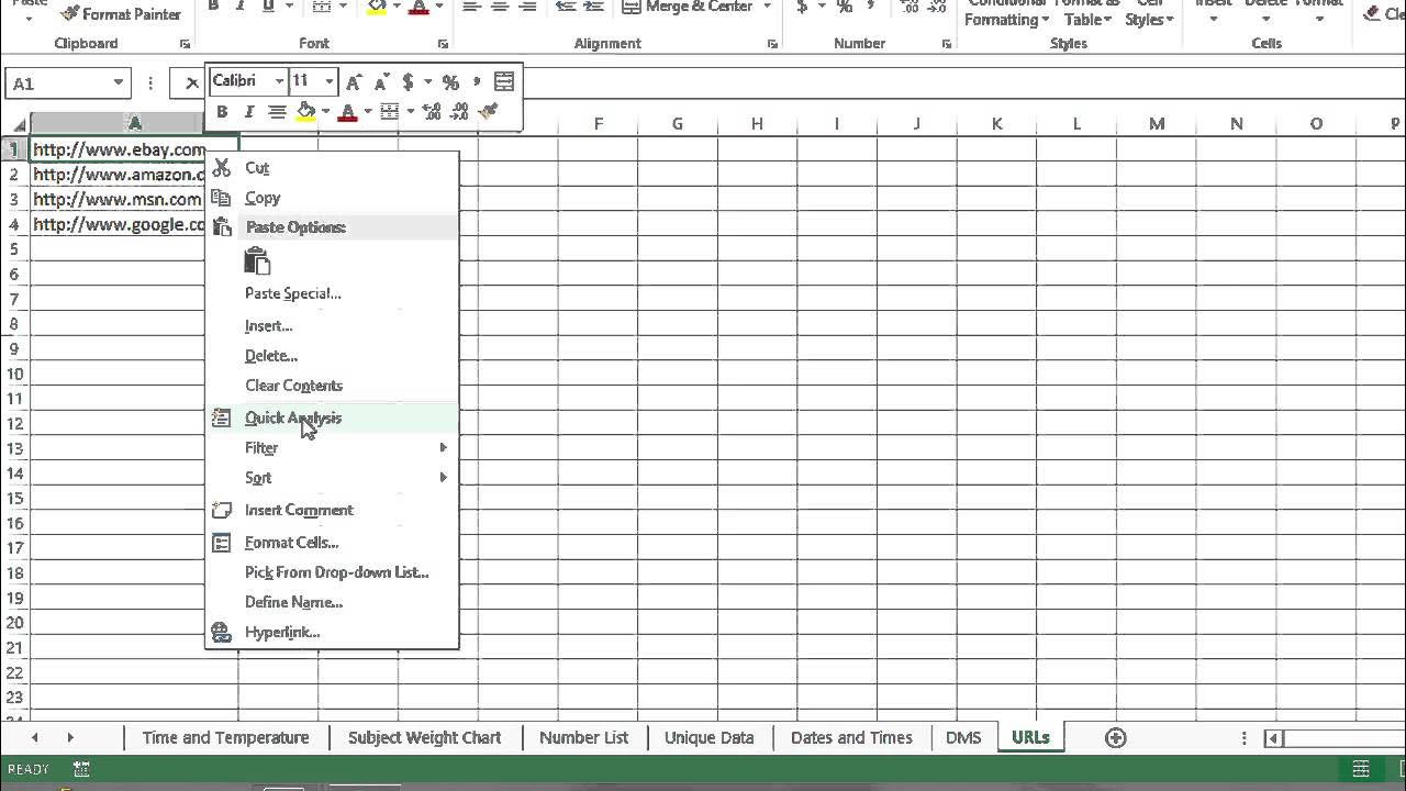 How to Change a Text to Display to a Hyperlink Address in Excel ...