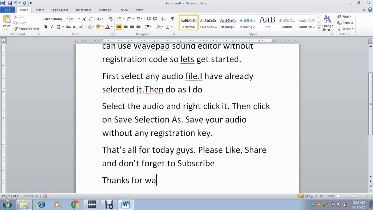 How to use Wavepad sound editor for free - YouTube