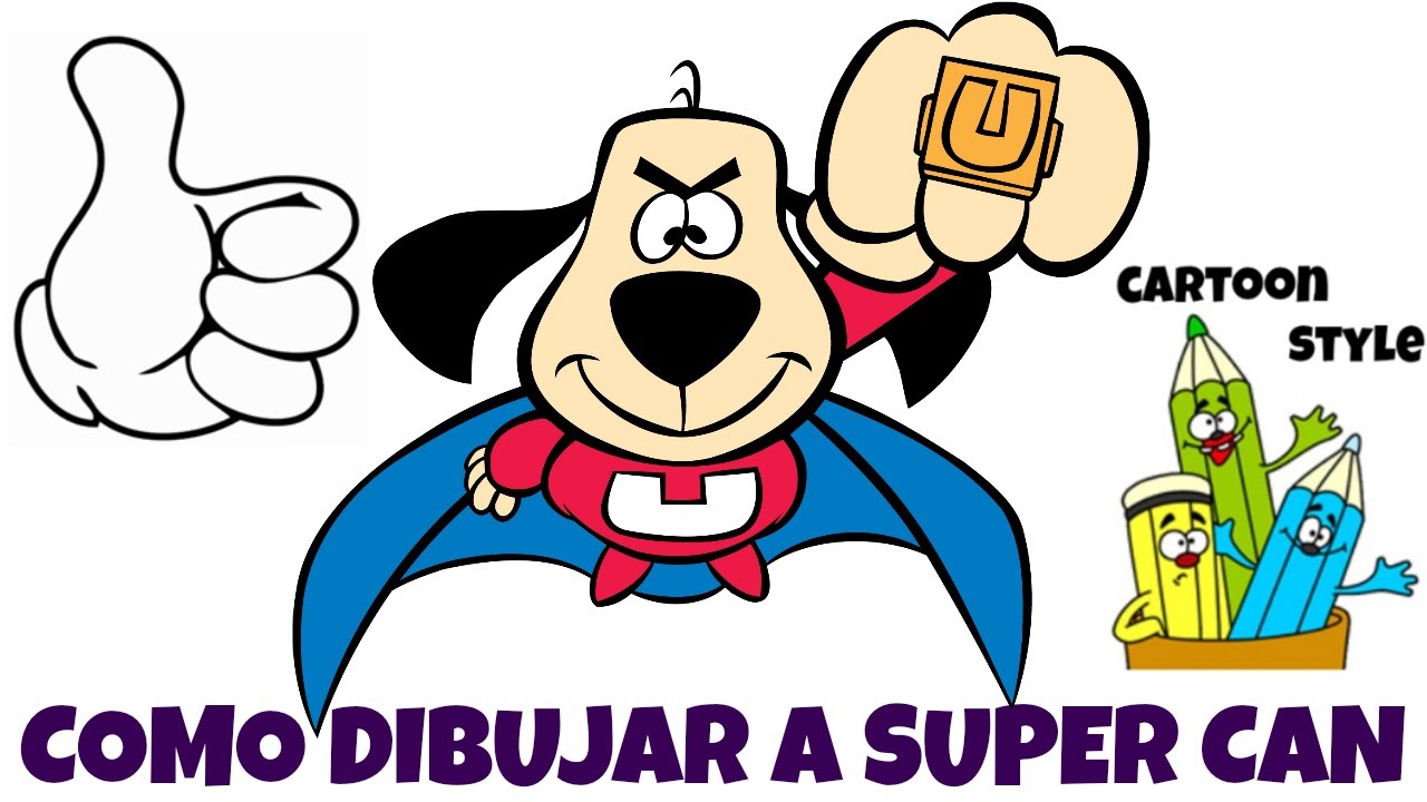 Como Dibujar a Super Can - How to Draw Underdog - Cartoon Style - YouTube
