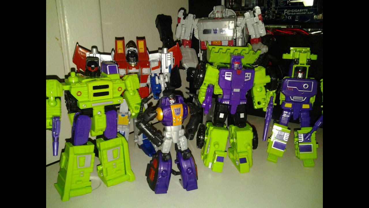 Wei Jiang OS Hulkie aka Constructicon Devastator set Transformer GT Engineering Devastator - YouTube