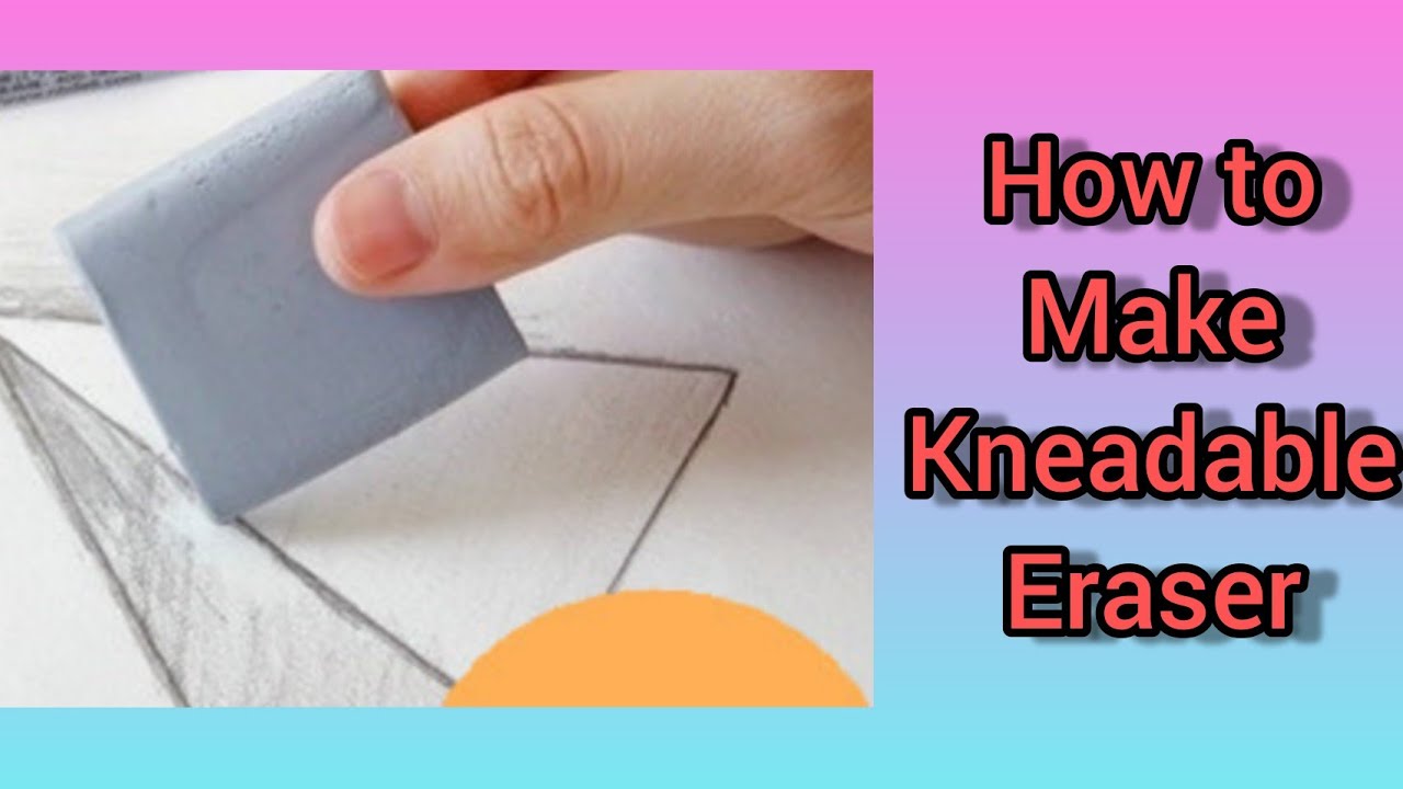 how to make kneadable eraser at home// easy kneadable eraser - YouTube