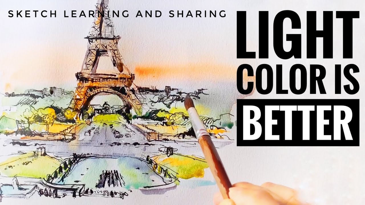Lighter Colors, Better Performance/Urban sketching with watercolor and ...
