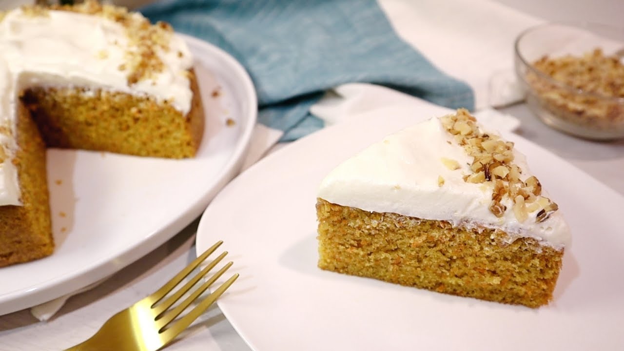 Classic Carrot Cake in 8x8 inch Round Pan | Single Layer - YouTube