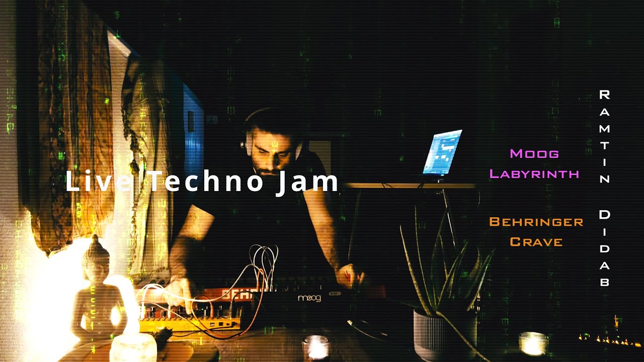 Live Techno Jam | VST Synths - Moog Labyrinth - Behringer Crave - YouTube