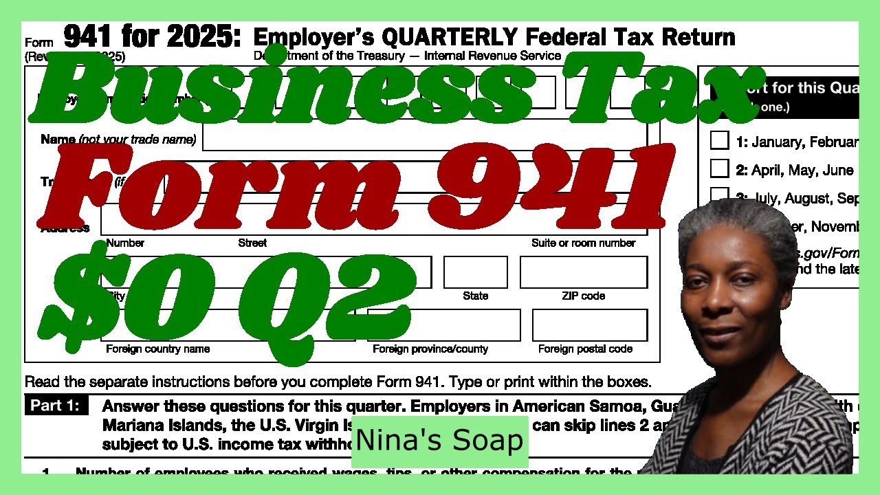 How do I fill out 941 if no wages were paid in 2025 Q2-$0 Employer ...