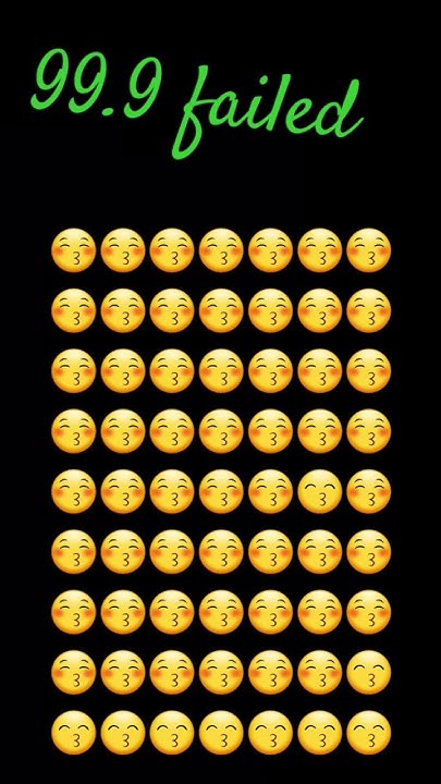 99.9 failed short feed #emoji #quiz #emojichallenge #emojyfind - YouTube