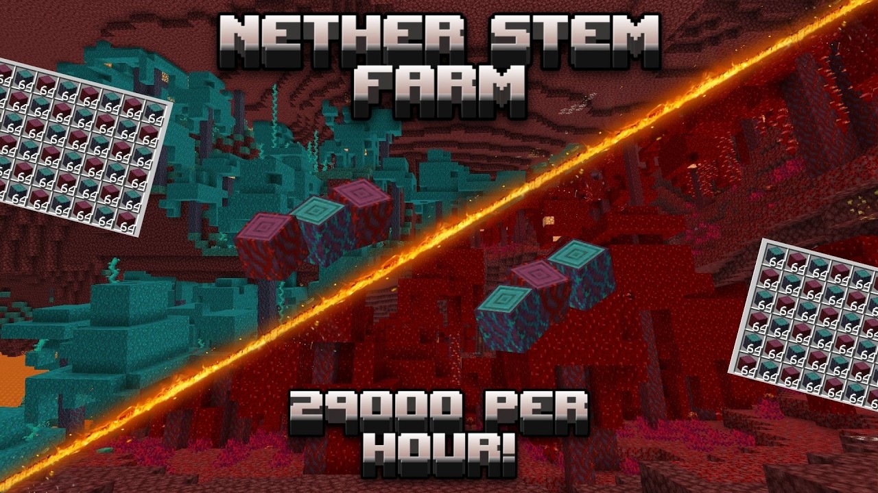 How To Build A Crimson and Warped Tree Farm! 29,000 Items Per Hour ...