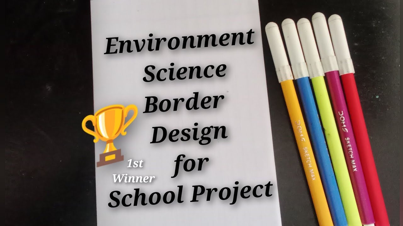 Environment Science Front page Design for School Project | Front page ...