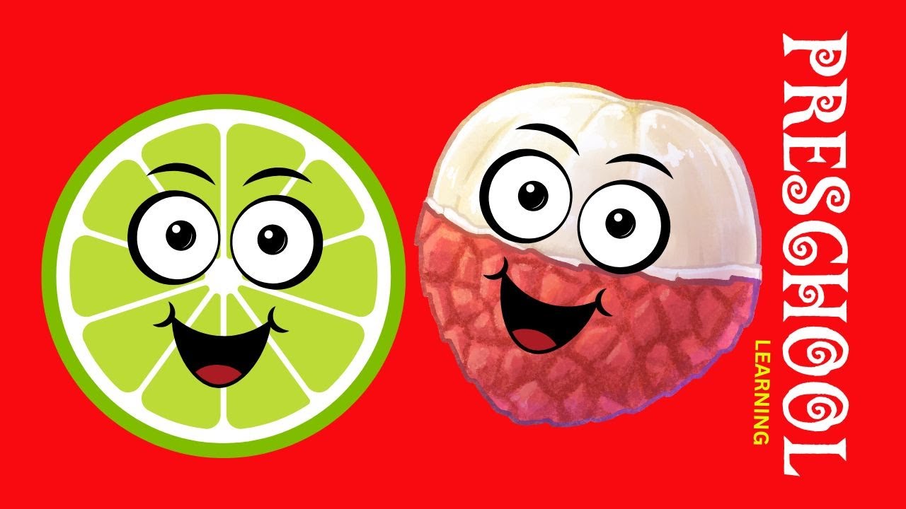 learn english words | fruits name | preschool kool kreative mingle # ...