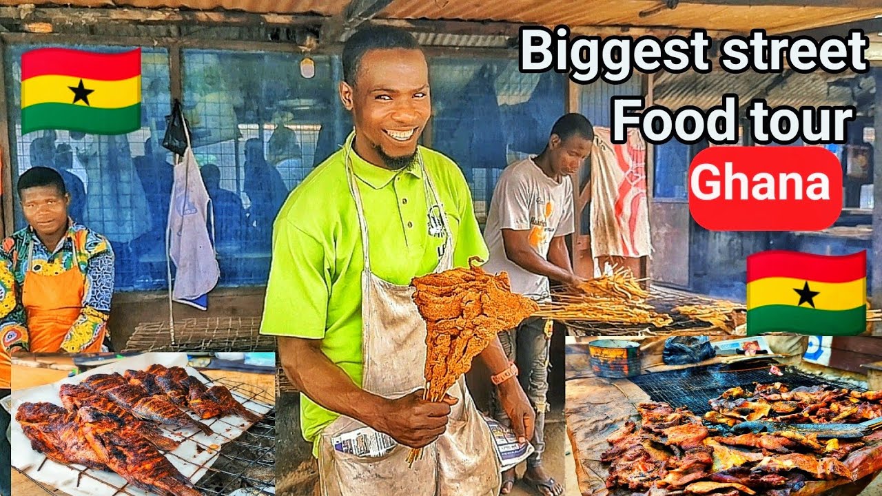 Street food tour in Ghana. This is what people eat in the streets of ...
