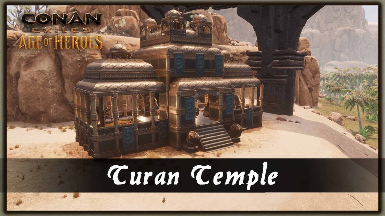 HOW TO BUILD A TURAN TEMPLE [SPEED BUILD] - CONAN EXILES - YouTube