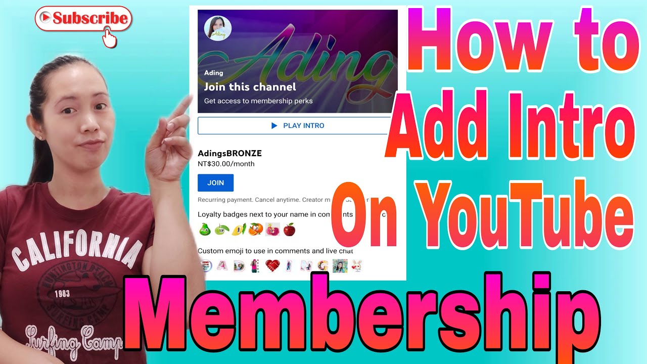 How To Add Intro On YouTube Membership Ading YouTube How To Add Intro On YouTube Membership Ading YouTube