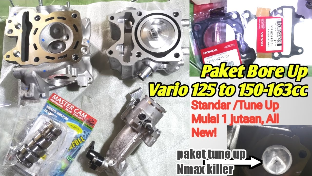 Paket Bore Up Vario 125 to 150-163cc, Mulai 1 jutaan, Part Baru ...