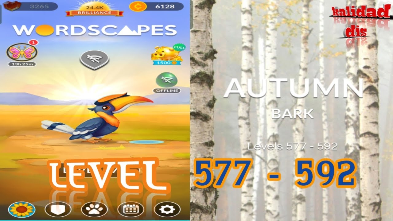 WORDSCAPES PUZZLE GAME | level 577-592 answers | Kalidad Dis - YouTube