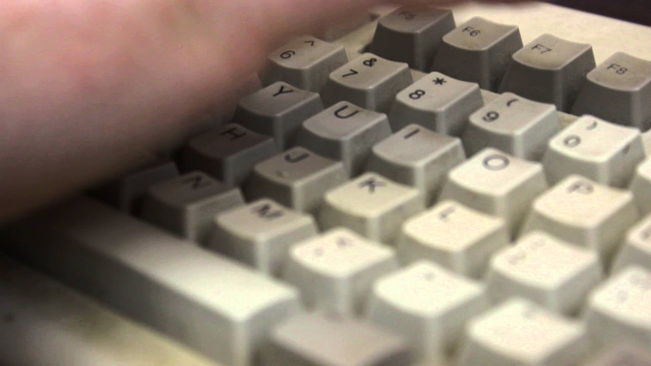 Stock Footage: Typing on old/dirty Keyboard 2 - YouTube