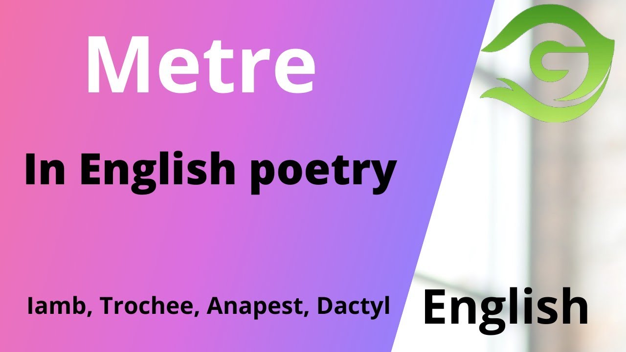 Metre in poetry, #poems, types and examples - YouTube