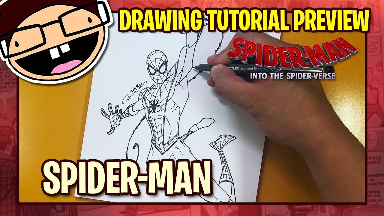 [PREVIEW] How to Draw SPIDER-MAN (Into the Spider-Verse) | Tutorial ...
