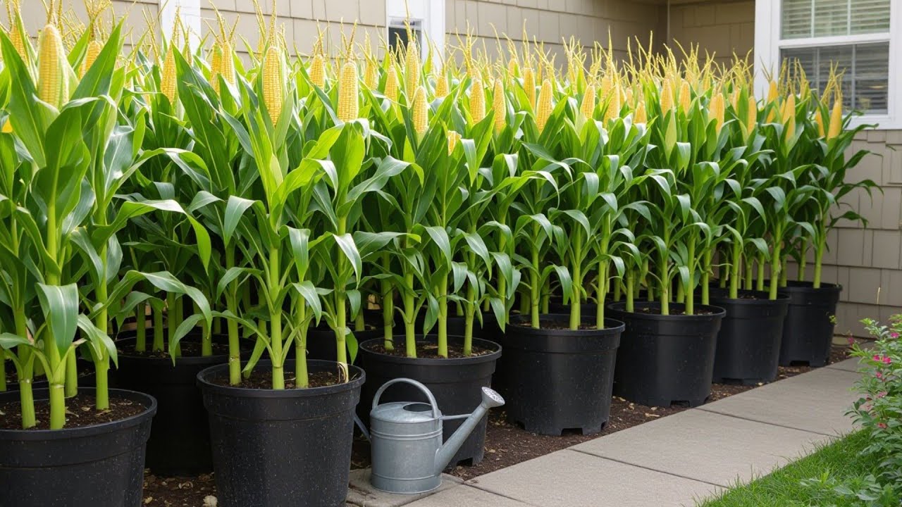 Grow Your Own Sweet Corn At Home From Seed In Containers : Complete ...