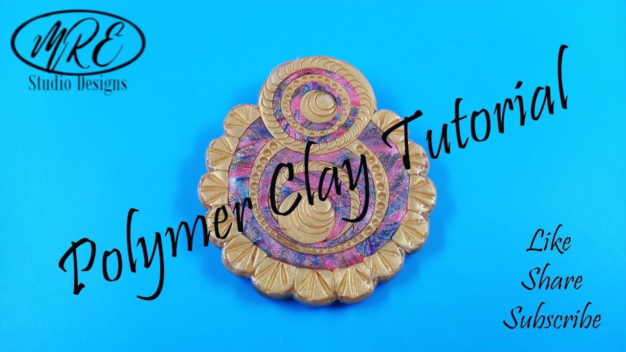 Polymer Clay Medallion Tutorial - YouTube