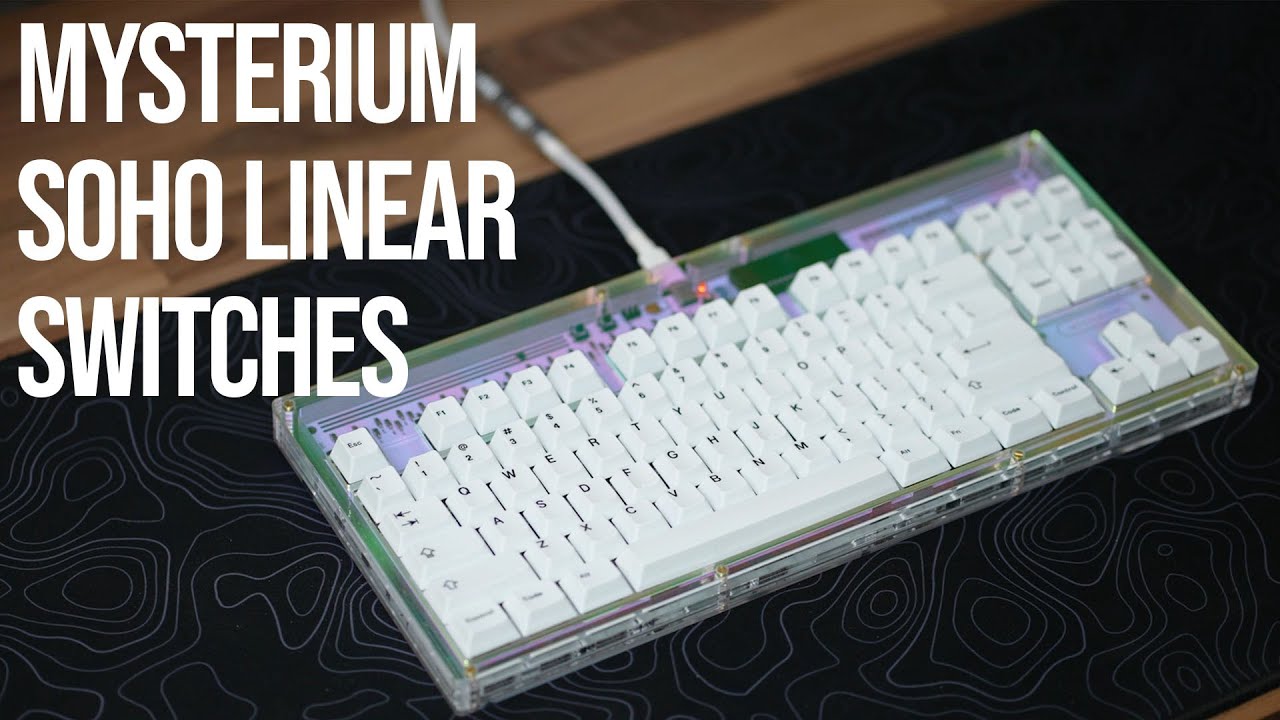 Switch Couture Mysterium Acrylic TKL with Soho Linear Switches Typing ...