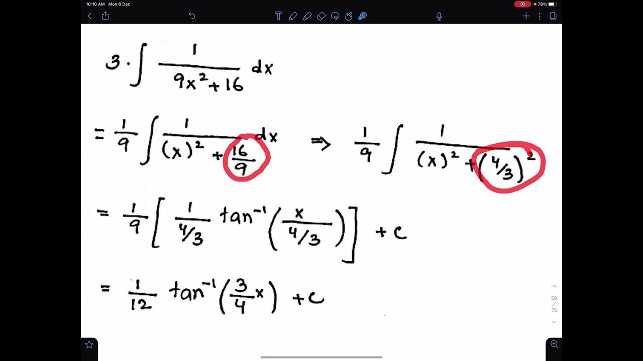 A2 Math P3: Integration related to inverse tan… - YouTube
