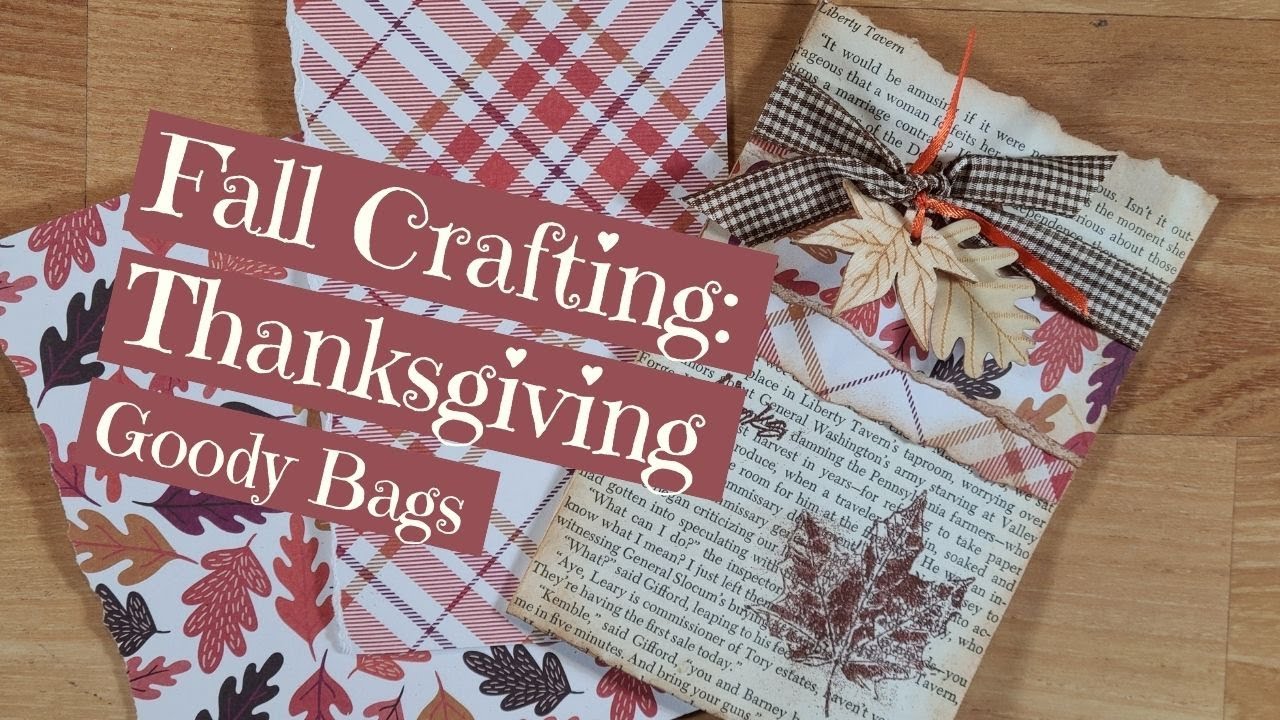 Fall Craft With Me: Thanksgiving Goody Bags - YouTube