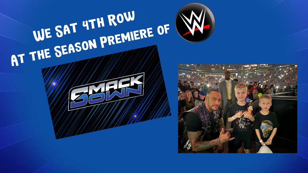 Our first live WWE event: SmackDown! 9/13/24. 4th Row, Ringsider ...