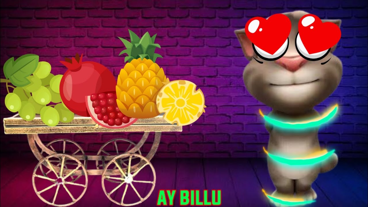 billu funny cat video pineapple Anar talking tom comedy video billu ...