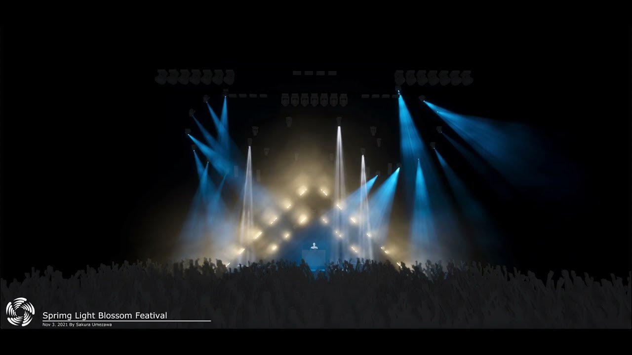 Hog4 and Capture visualizer / Spring Light Blossom Festival - YouTube