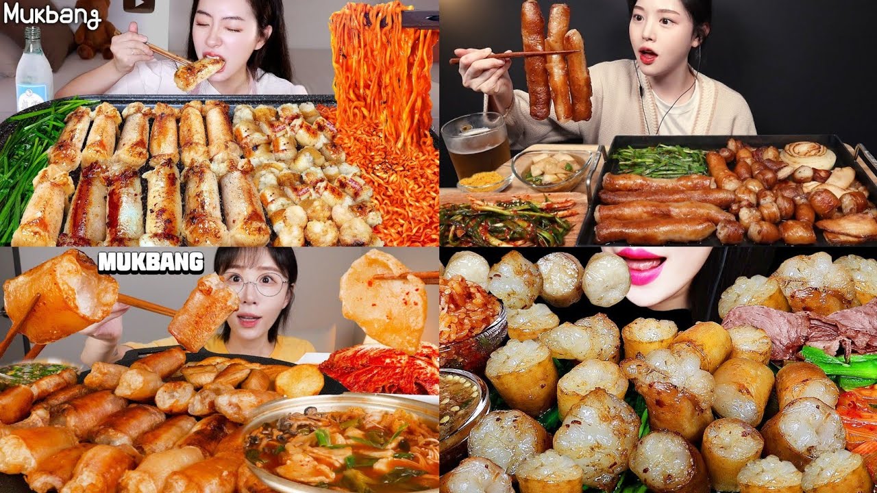 "DAECHANG" Mukbangers eating beef intestines PART 14 - YouTube