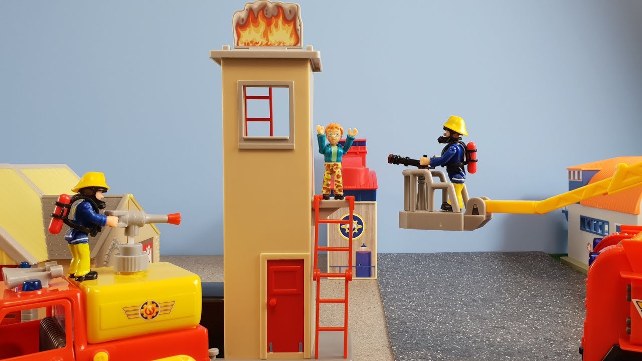 Fireman Sam Toys Episode 25 Fire Training Tower Hollywood Jupiter ...