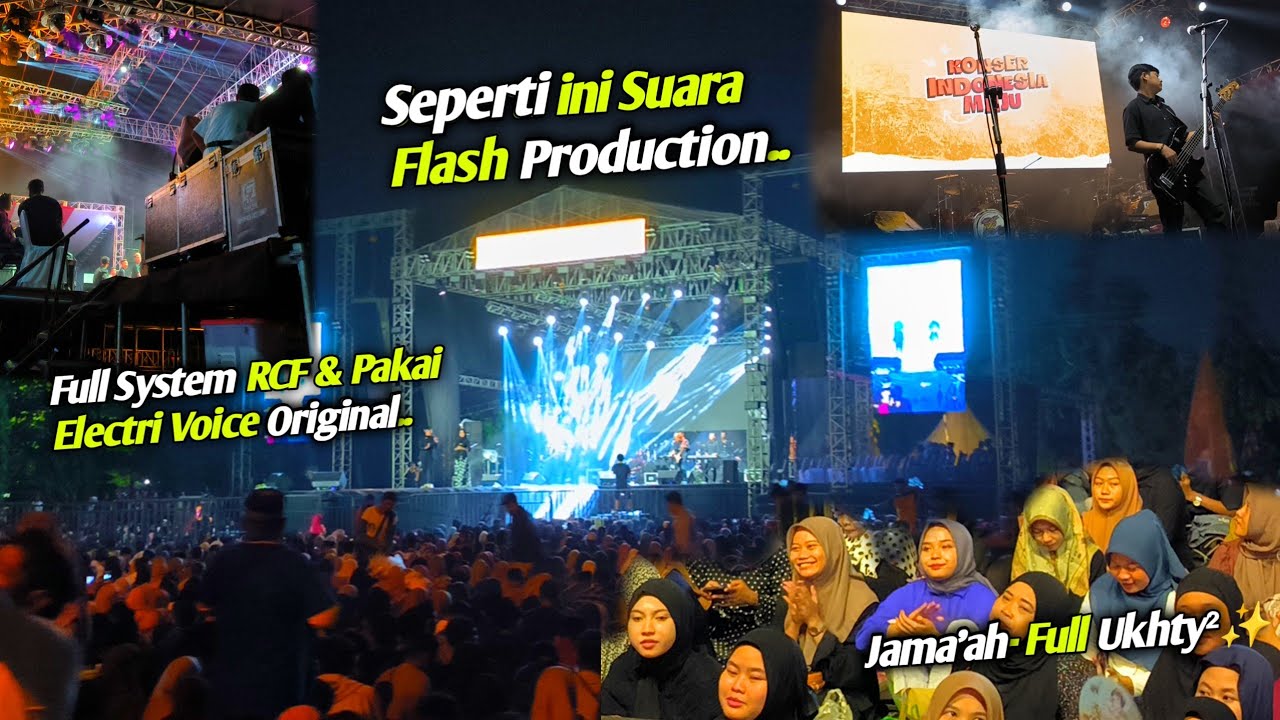 Seperti ini suara FLASH PRIDUCTION super clarity jernih RCF TTL55A konser Denny caknan & Mase ...