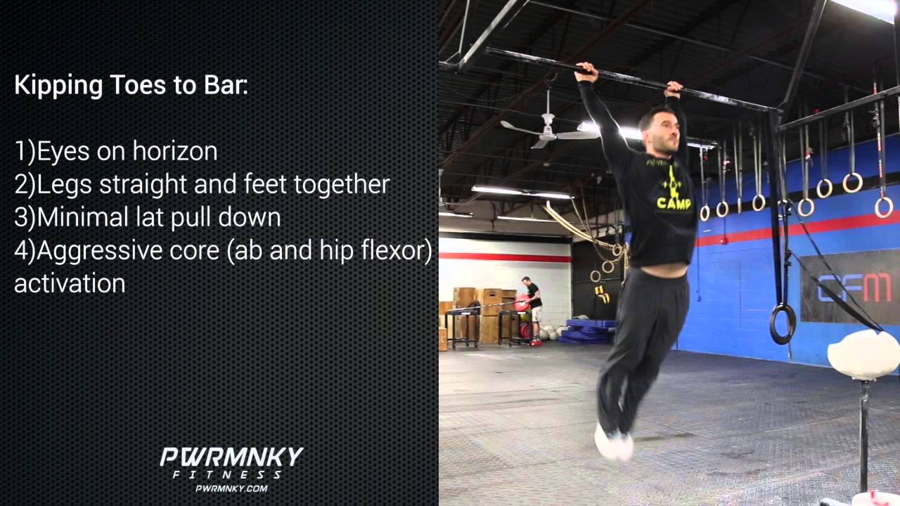 MONKEY METHOD Kipping Toes to Bar - YouTube