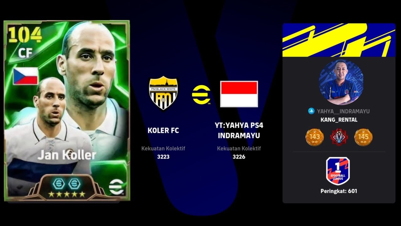 eFootball™ KOLLER FC VS YAHYA PS4 INDRAMAYU - YouTube