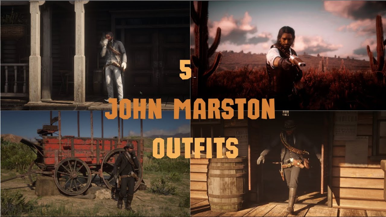 5 John Marston's Outfits From RDR1 in RDR2 | Sypaub | - YouTube