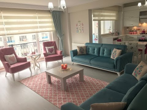 Pembiş yuvam ev gezmesi 💕Ev turu vlog .