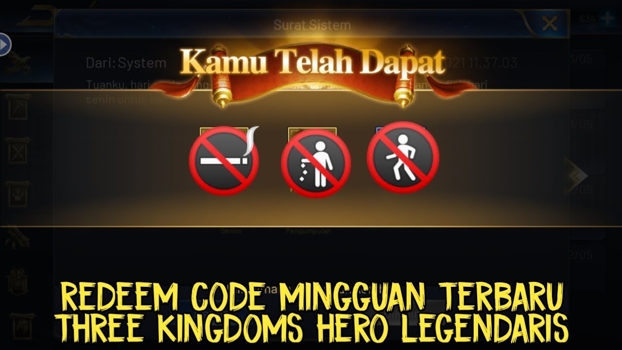 REDEEM KODE THREE KINGDOMS HERO LEGENDARIS MINGGUAN TERBARU - CEPETAN ...