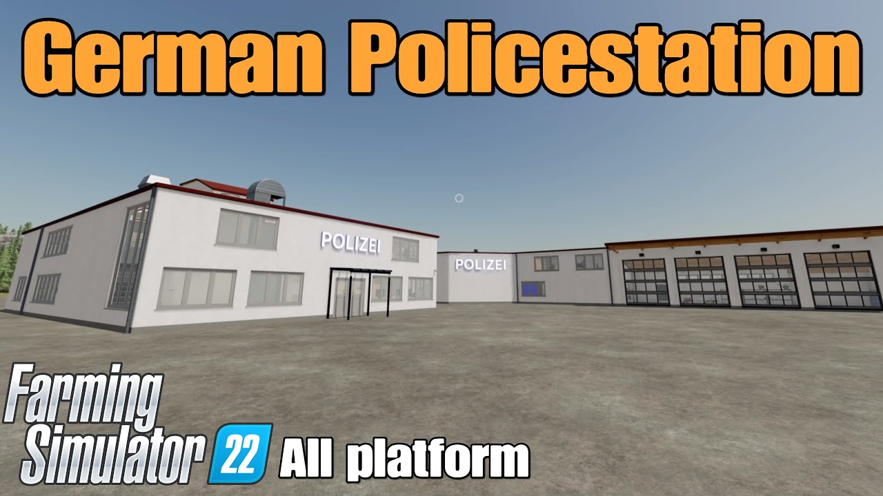 German Policestation / FS22 mod for all platforms - YouTube
