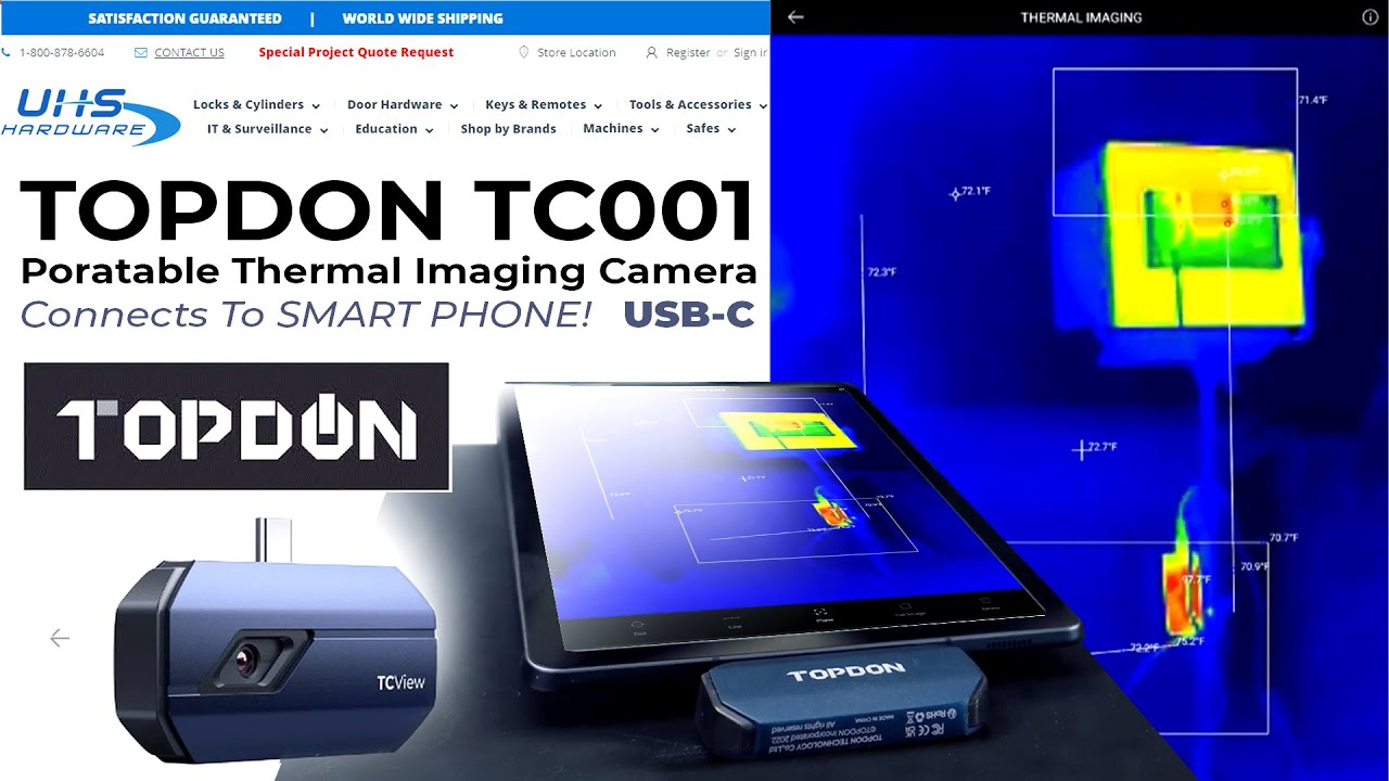 Smart Phone Thermal Imager How To Use TOPDON TC001 USB-C Android ...