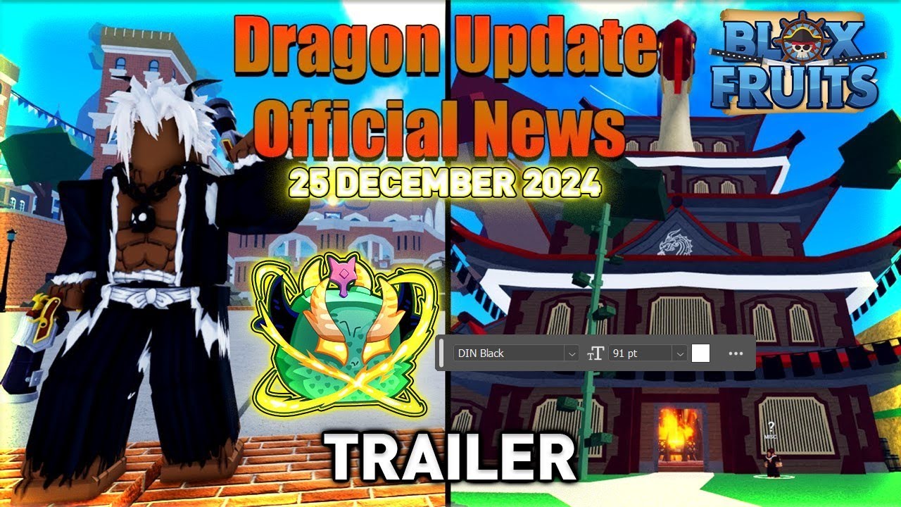 Blox fruits Update 24 Trailer is HERE! Dragon Rework - YouTube