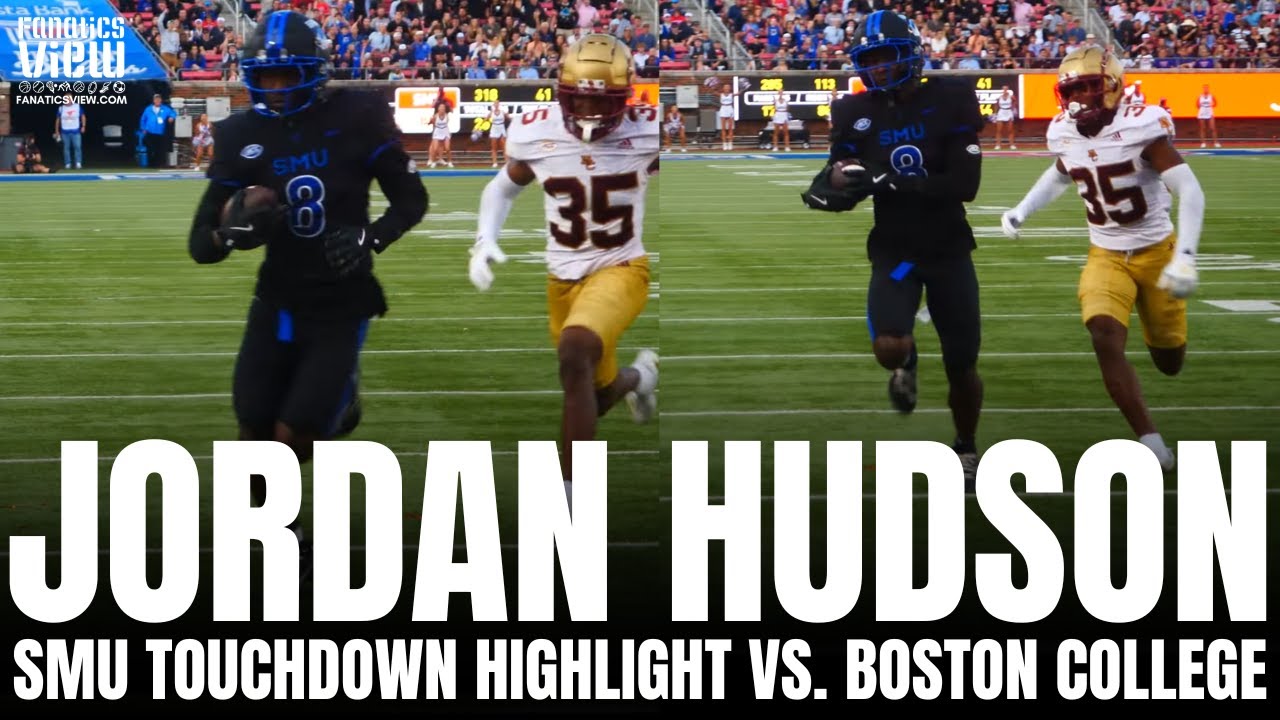 Jordan Hudson Scores 38 Yard Touch Down Catch from Kevin Jennings | SMU ...