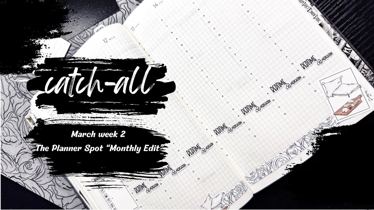 | CATCH-ALL | MARCH WEEK 2 | MONTHLY EDIT | @theplannerspot - YouTube